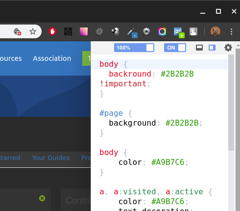 Drupal.org dark theme | Drupal Book